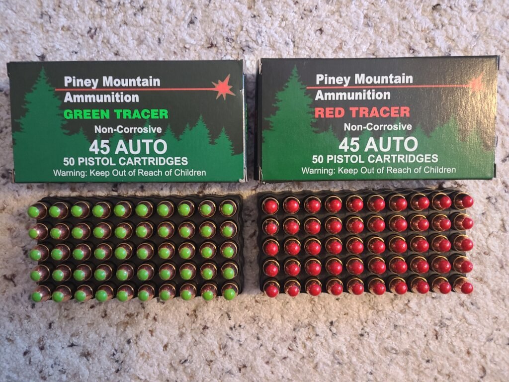 Piney Mountain .45 ACP Tracer Ammunition | Gum Gully Provision
